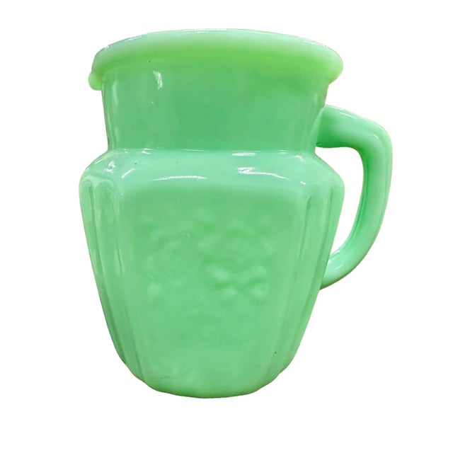 Jadeite Juice Pitcher Mayfair Design - 5 Piece Set | Chairish
