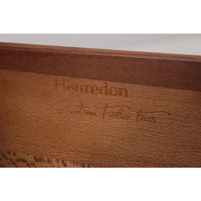 Pair of Henredon Custom Folio 2 Oak Nightstand Chests | Chairish