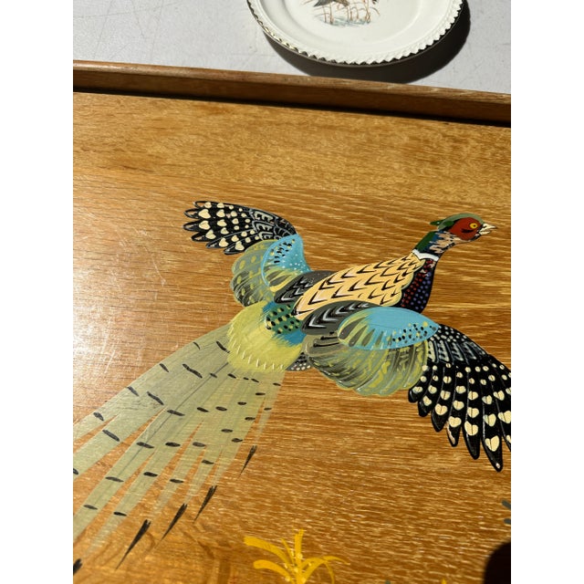 1970s Pheasant and Duck Themed Plates and Matching Serving Tray Set- 4 ...