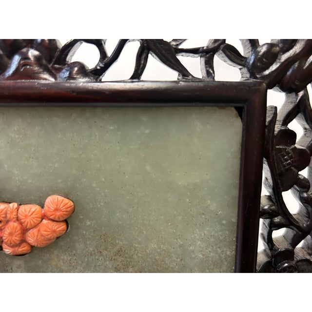 Jade Stone Plaque Precious Color Gemstone Inset Table Top Display ...