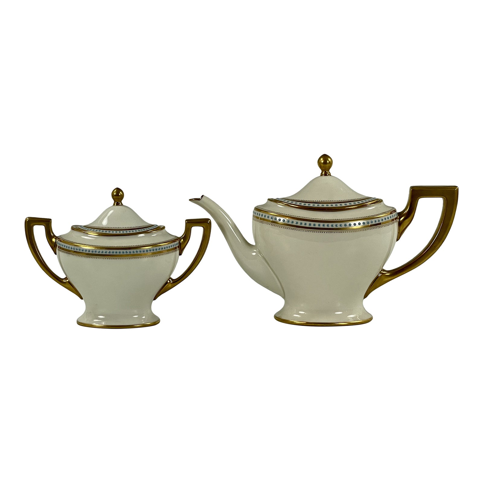 Antique Lenox for Tiffany & Co. Teapot & Sugar Bowl- 2 Pieces | Chairish