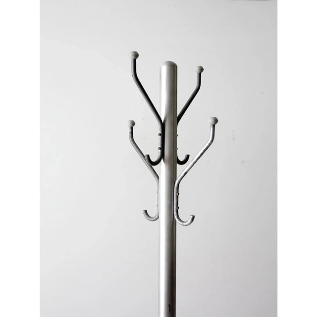 Mid Century Aluminum Coat Rack | Chairish