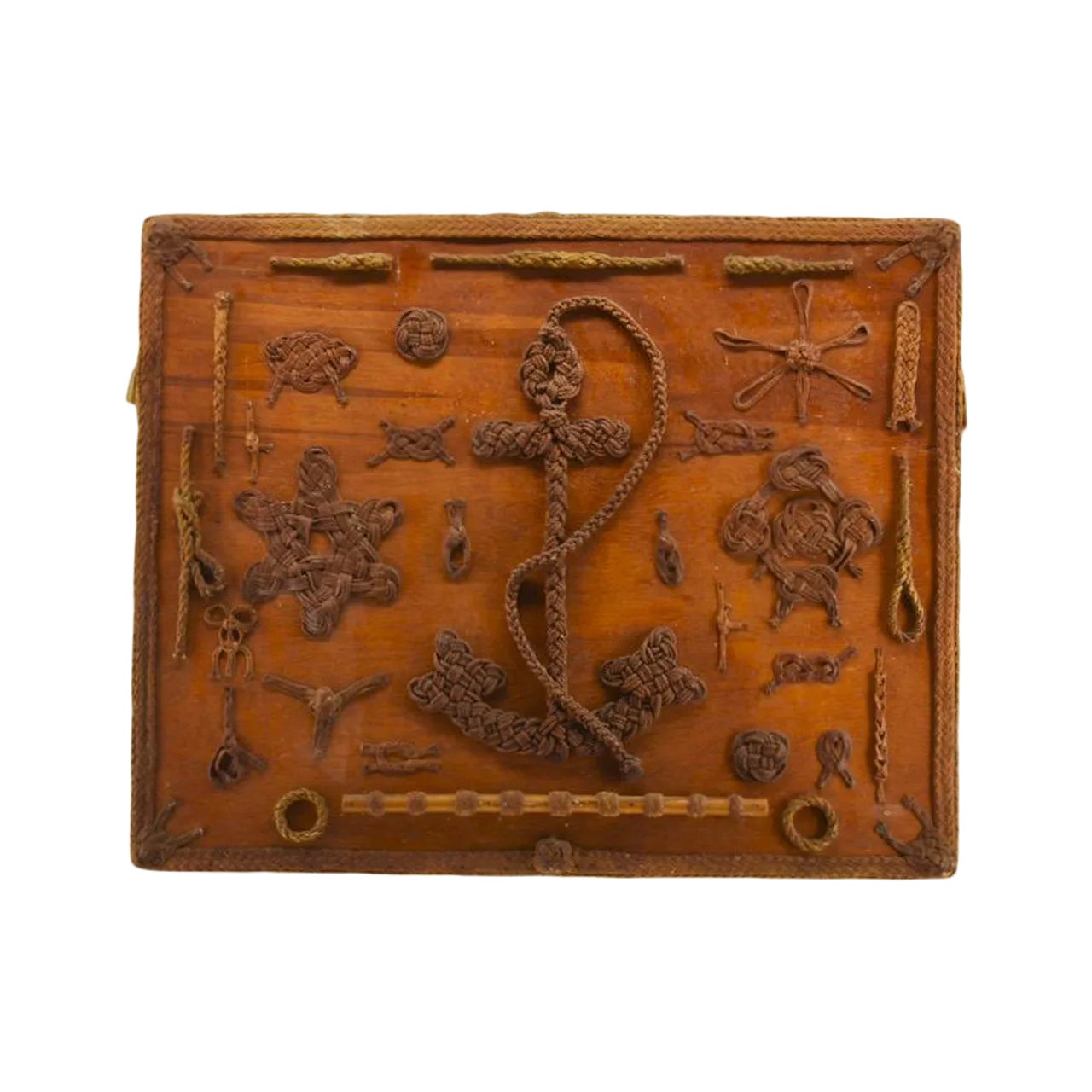 Large Sailor Made Knot Display Board Antique Folk Art Rare | Chairish