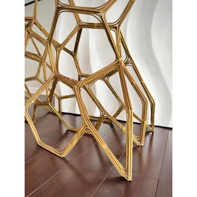 Geometric Sculptural Made Goods Efrain Honeycomb Room Divider in Aged ...