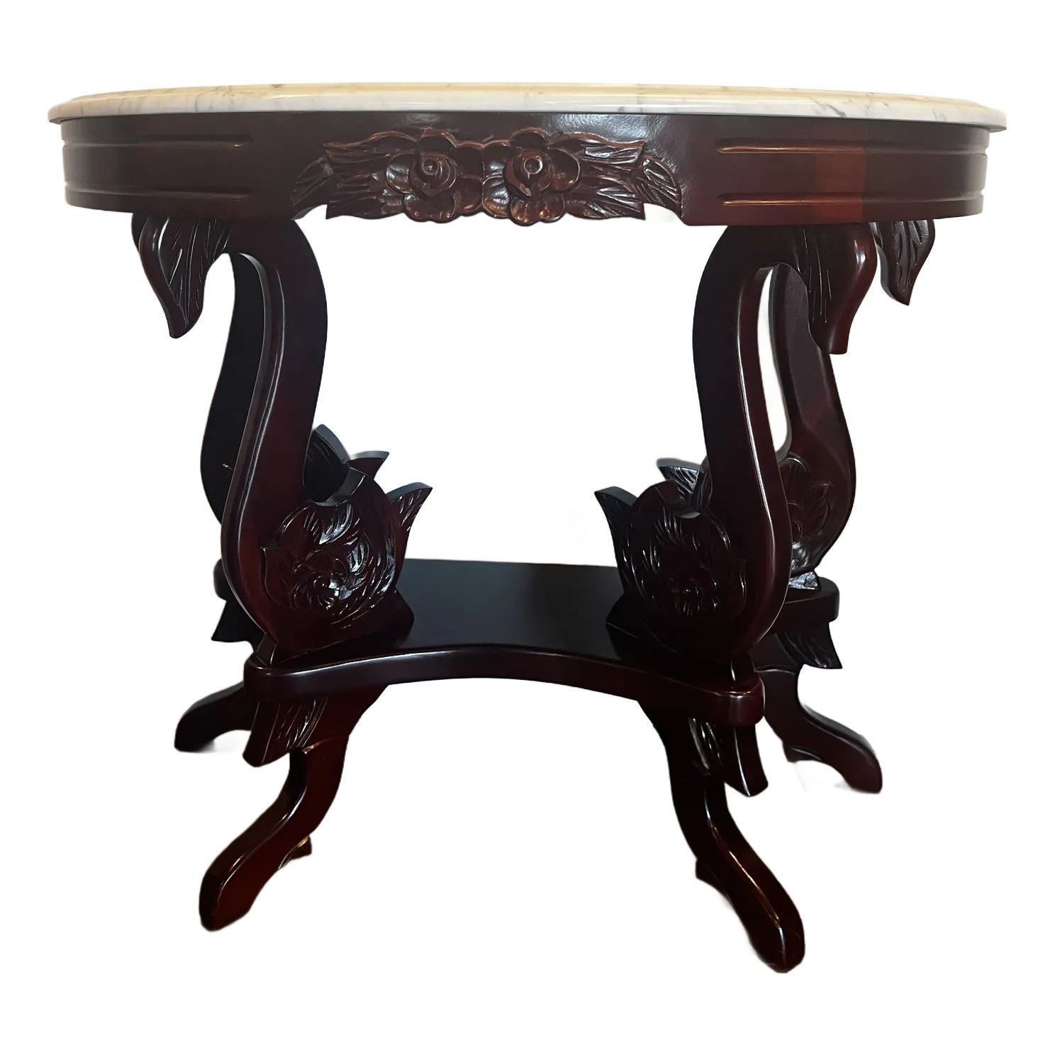 Carlton McLendon Victorian Half Round Wall Table | Chairish