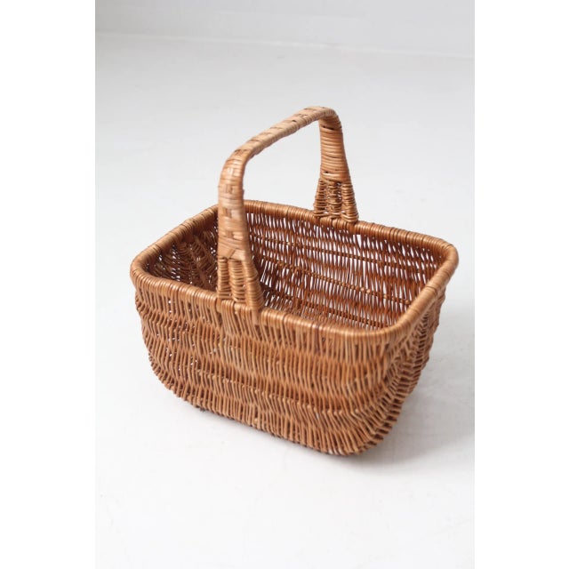 Vintage Wicker Basket | Chairish