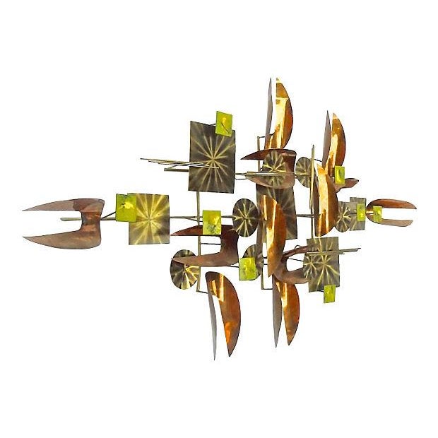 William Vose Mid-Century Metal Wall Sculpture | Chairish