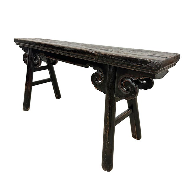 Late 19th Century Antique Chinese Country Bench/Coffee Table | Chairish