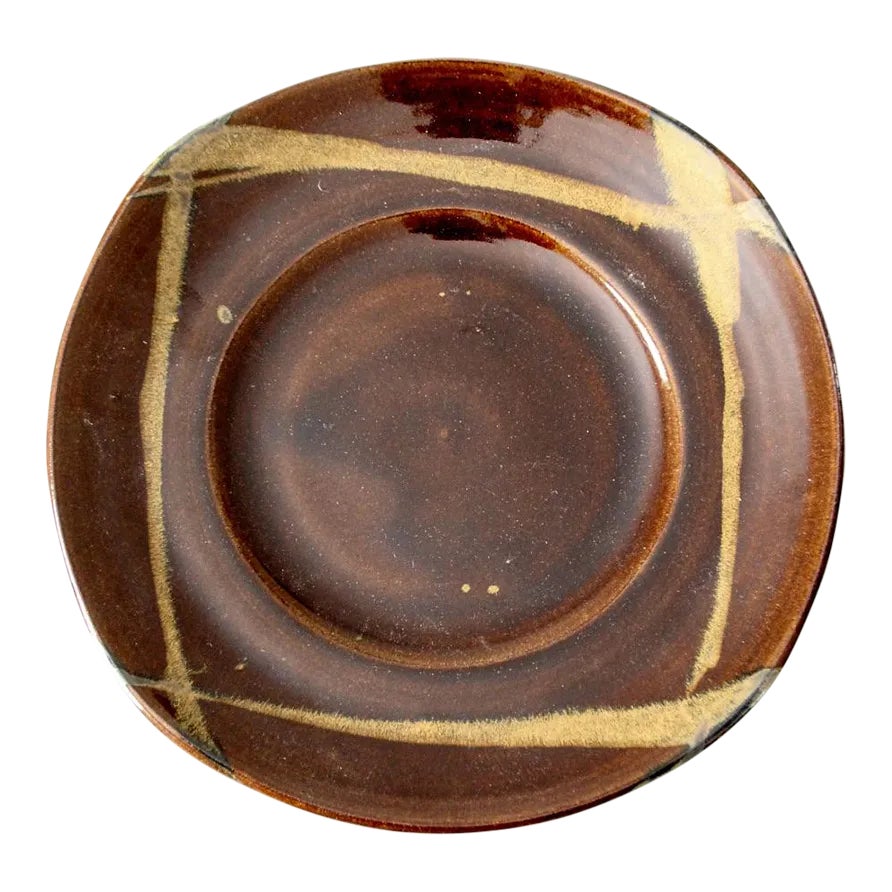 Vintage Studio Pottery Plate | Chairish