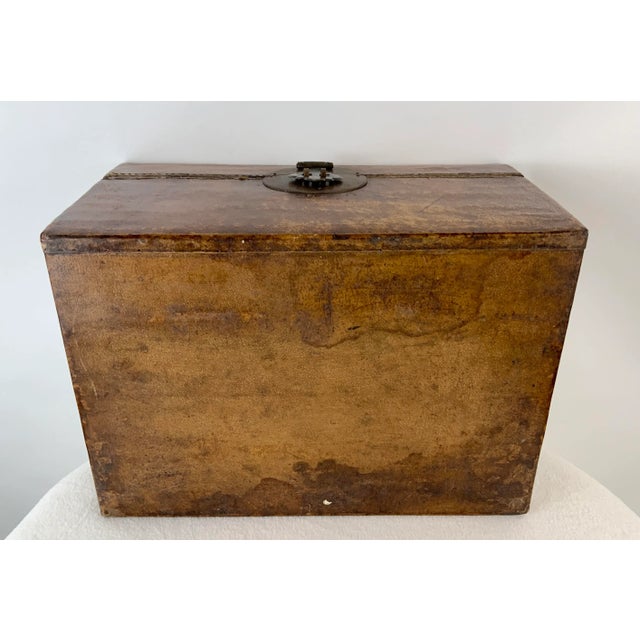 19th Century Hide Box | Chairish