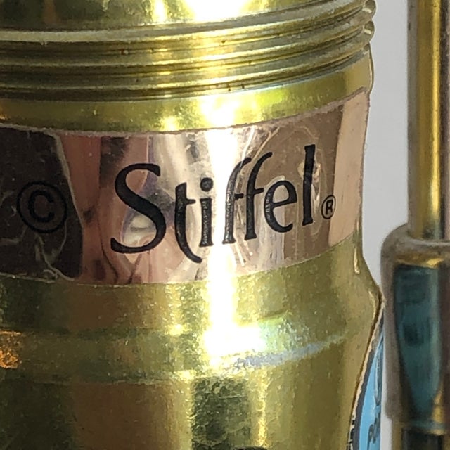 Stiffel Mid-Century Modern Style Solid Brass Table Lamp | Chairish