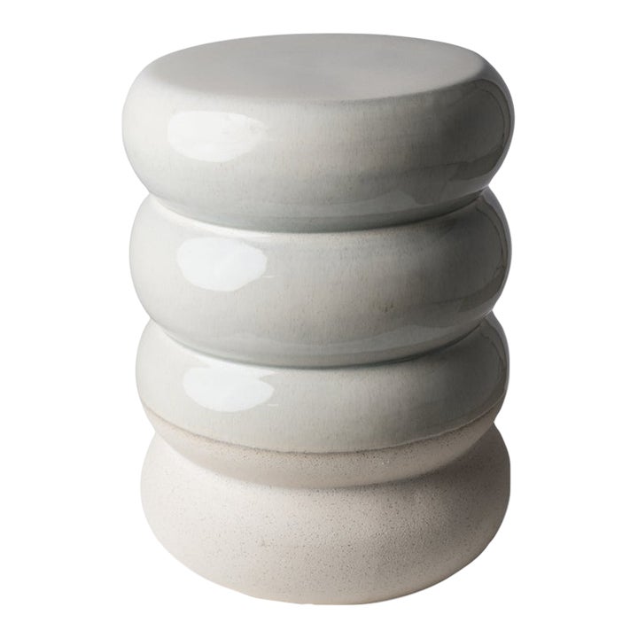 PolsPotten Chubby Side Table/Stool, White | Chairish