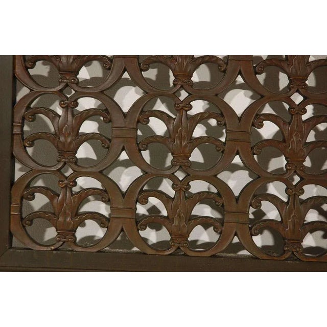 Early 20th Century Cast Bronze Filigree Architectural Element | Chairish
