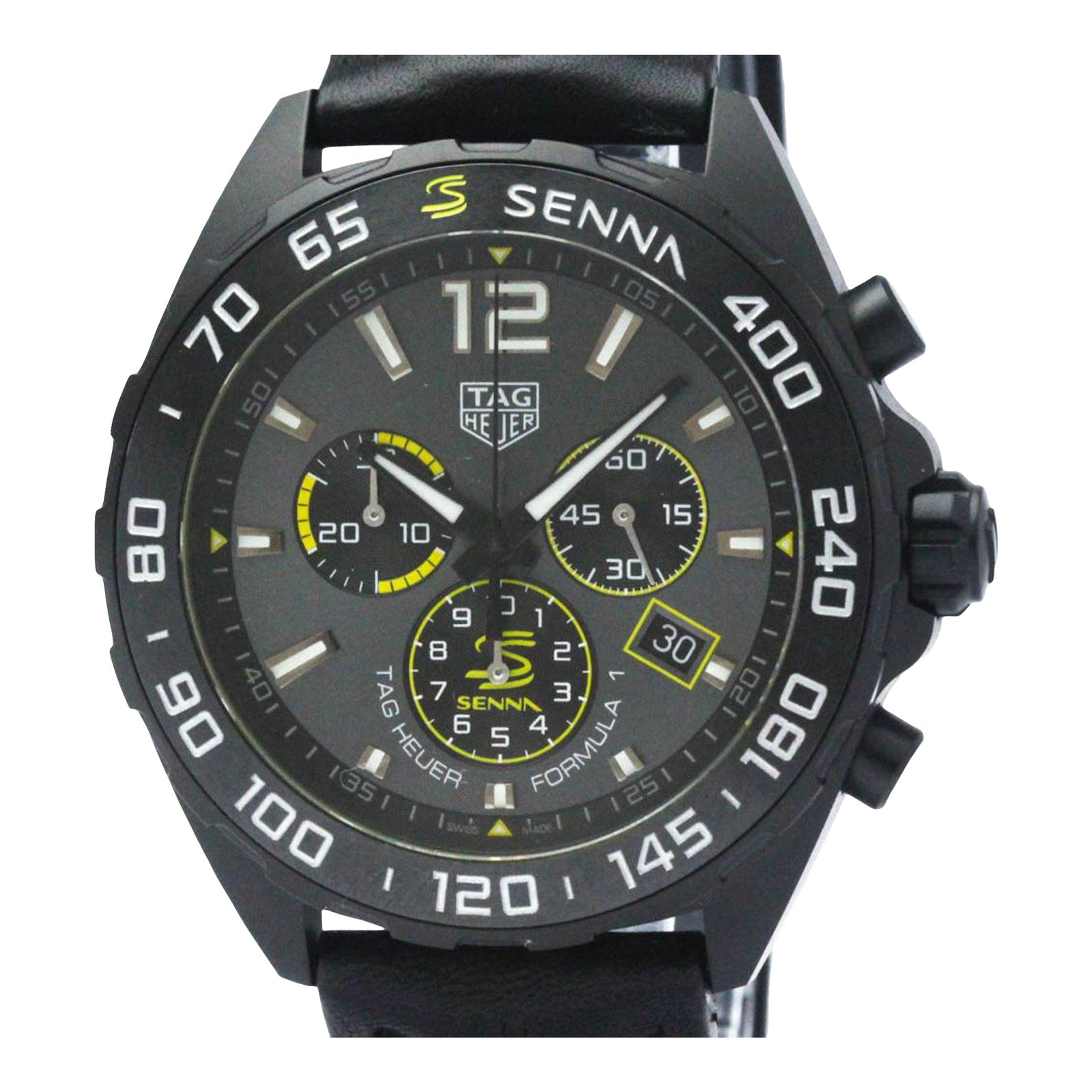 Tag Heuer Polished Formula 1 Chronograph Ayrton Senna Watch Caz101Aj ...