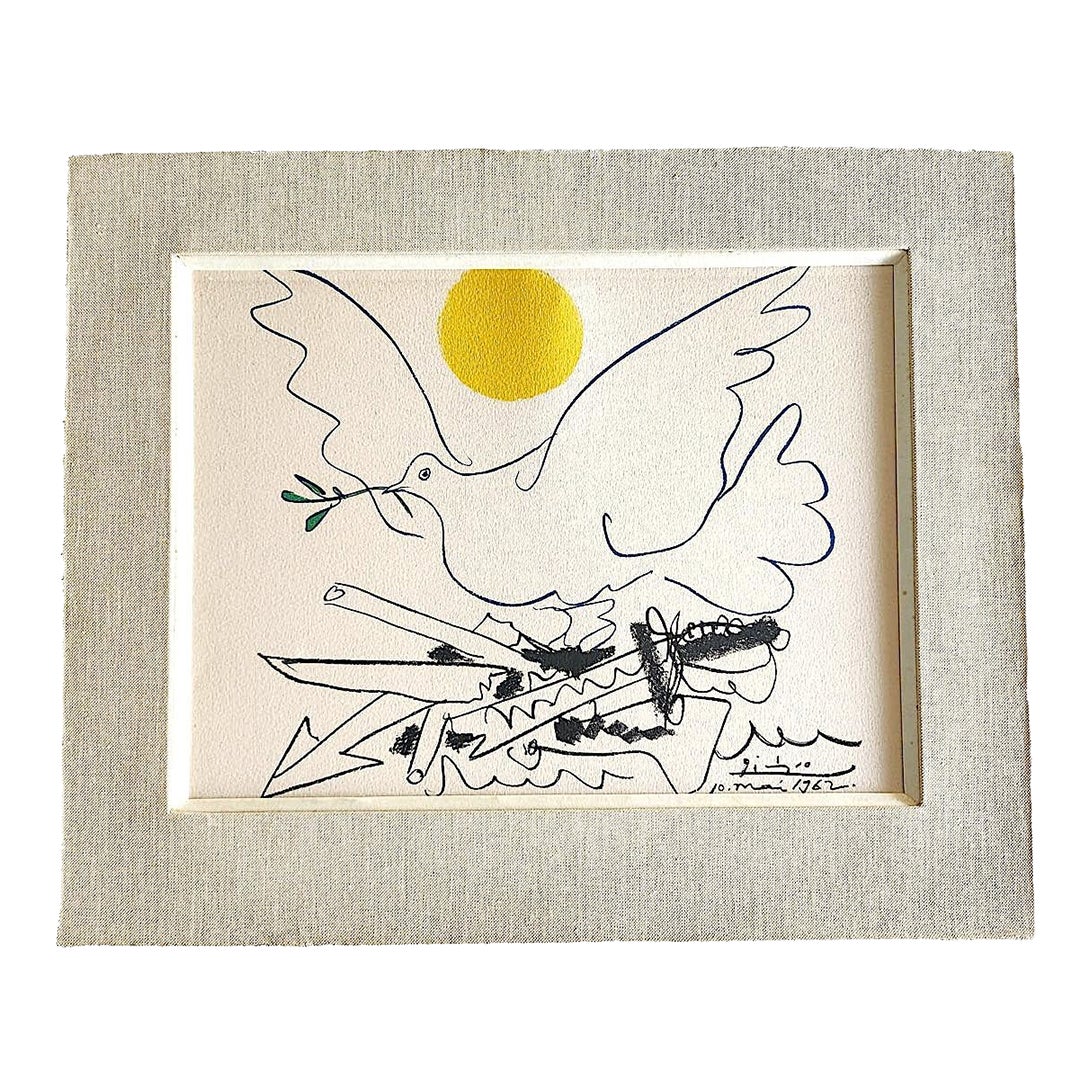 1962 Pablo Picasso Lithograph Colombe De l'Avenir Ou Les Armes à La ...