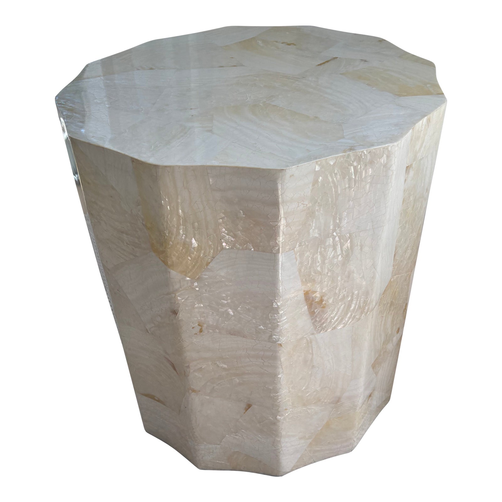 Made Goods Enzo Kabibe Shell End Table | Chairish