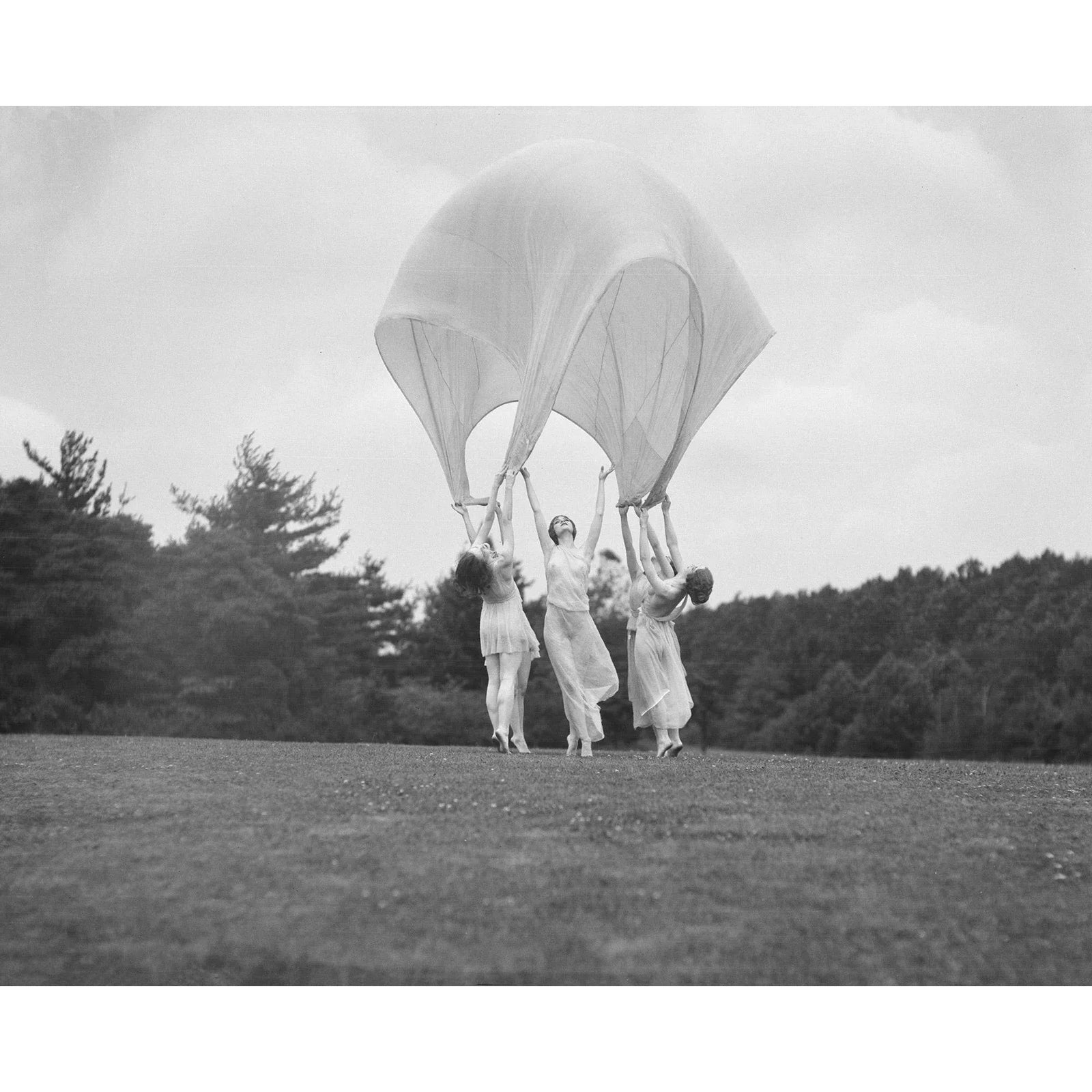 Denishawn Modern Dancers Frolicking in Field by Arnold Genthe Circa ...