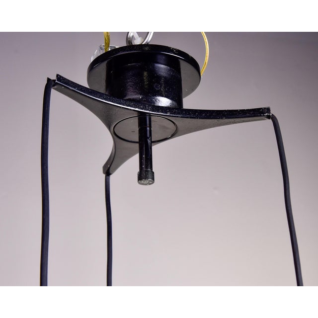 Mid Century Three Light Fixture With Chrome and Textured Glass Shades ...