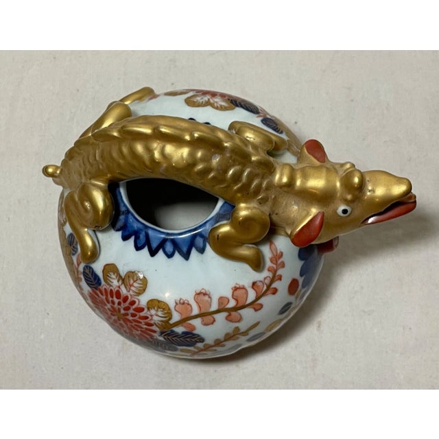 Vintage Handmade Japanese Imari Gilded Dragon Painted Porcelain Dragon ...