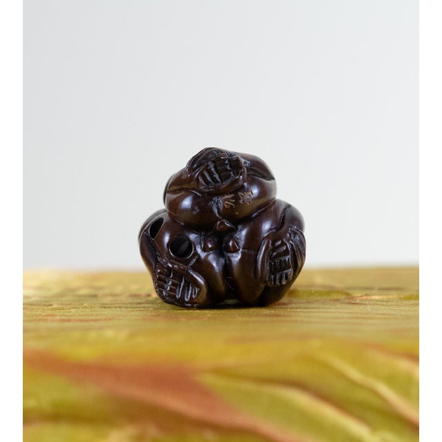 20th Century Japan Netsuke Katabori-Netsuke – See, Speak, Hear No Evil ...