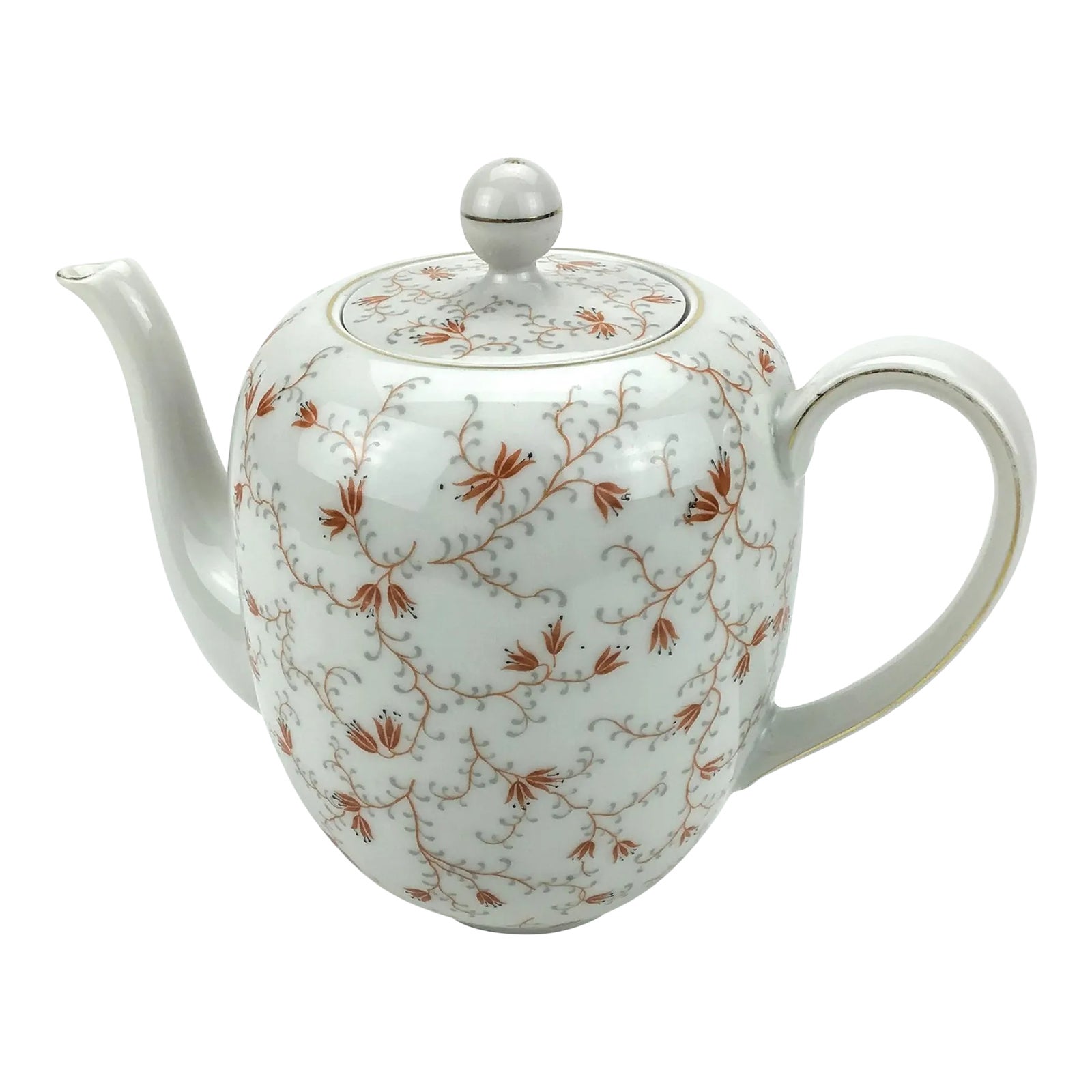Old Schönwald Original 1930s Bauhaus Porcelain Tea Pot | Chairish