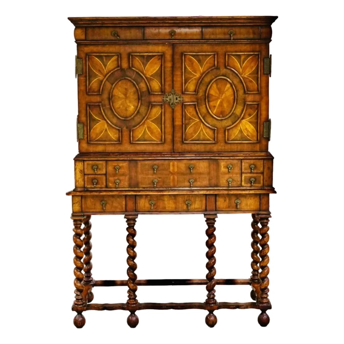 Jonathan Charles Secretary Windsor Collection William and Mary Walnut ...