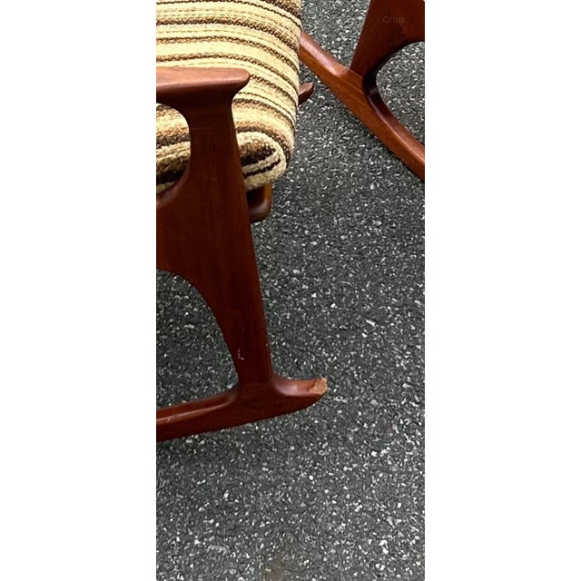 Pair of Danish Teak Mid-Century Modern Rocking Chairs Original ...