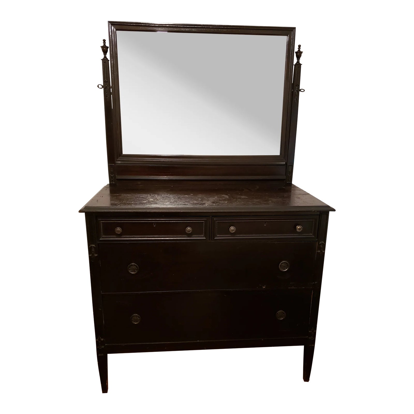 1930s Vintage Sligh-Lowry Dresser and Mirror | Chairish