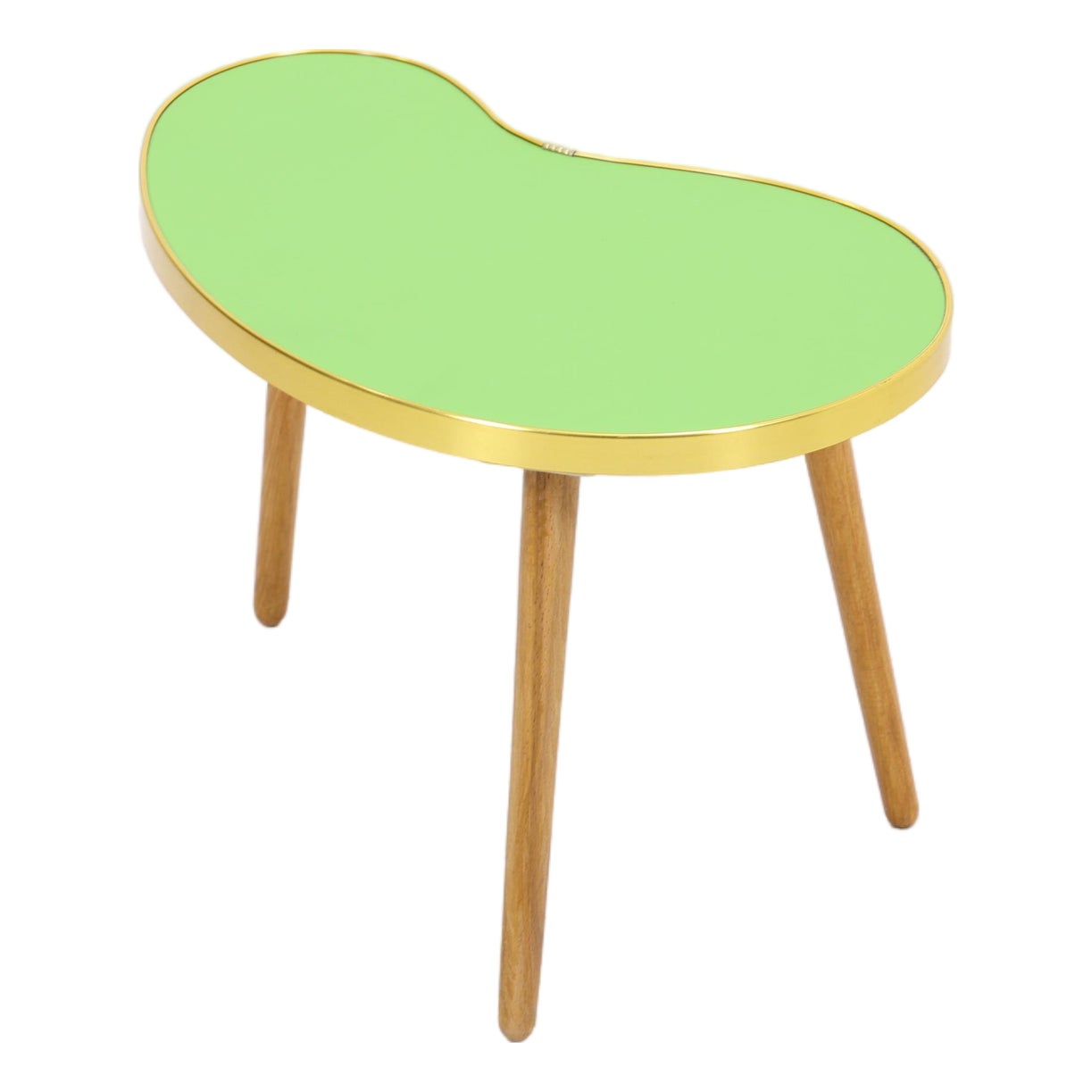 Mid-Century Kidney-Shaped Green Plant Stand, 1960s | Chairish