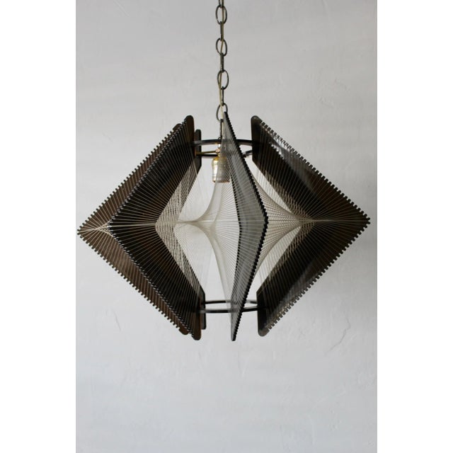 Paul Secon for Sampex Style Lucite and Nylon Pendent Lamps-A Pair ...