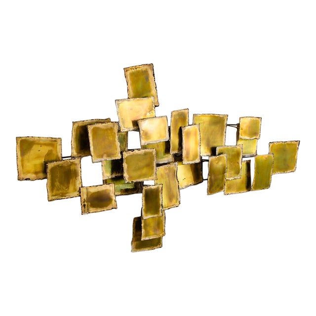 1960s Mid Century Modern Original Art Wall Brutalist Sculpture Abstract ...