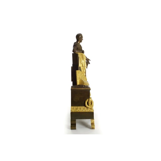 “Horatius & the Fall of Rome” French Empire Antique Bronze Mantel Clock ...