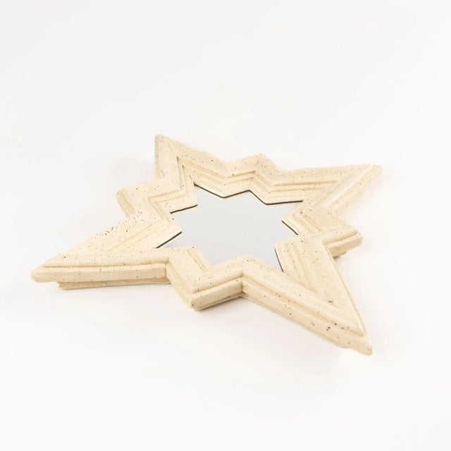 Vintage Plaster Star Wall Mirror | Chairish