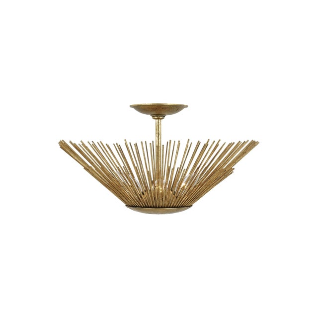 Alexa Hampton by Generation Lighting Helios Semi-Flush Mount, Gold ...
