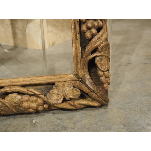 Superb 16th Century Carved Wooden Frame With Pierced Grapevine Frieze ...
