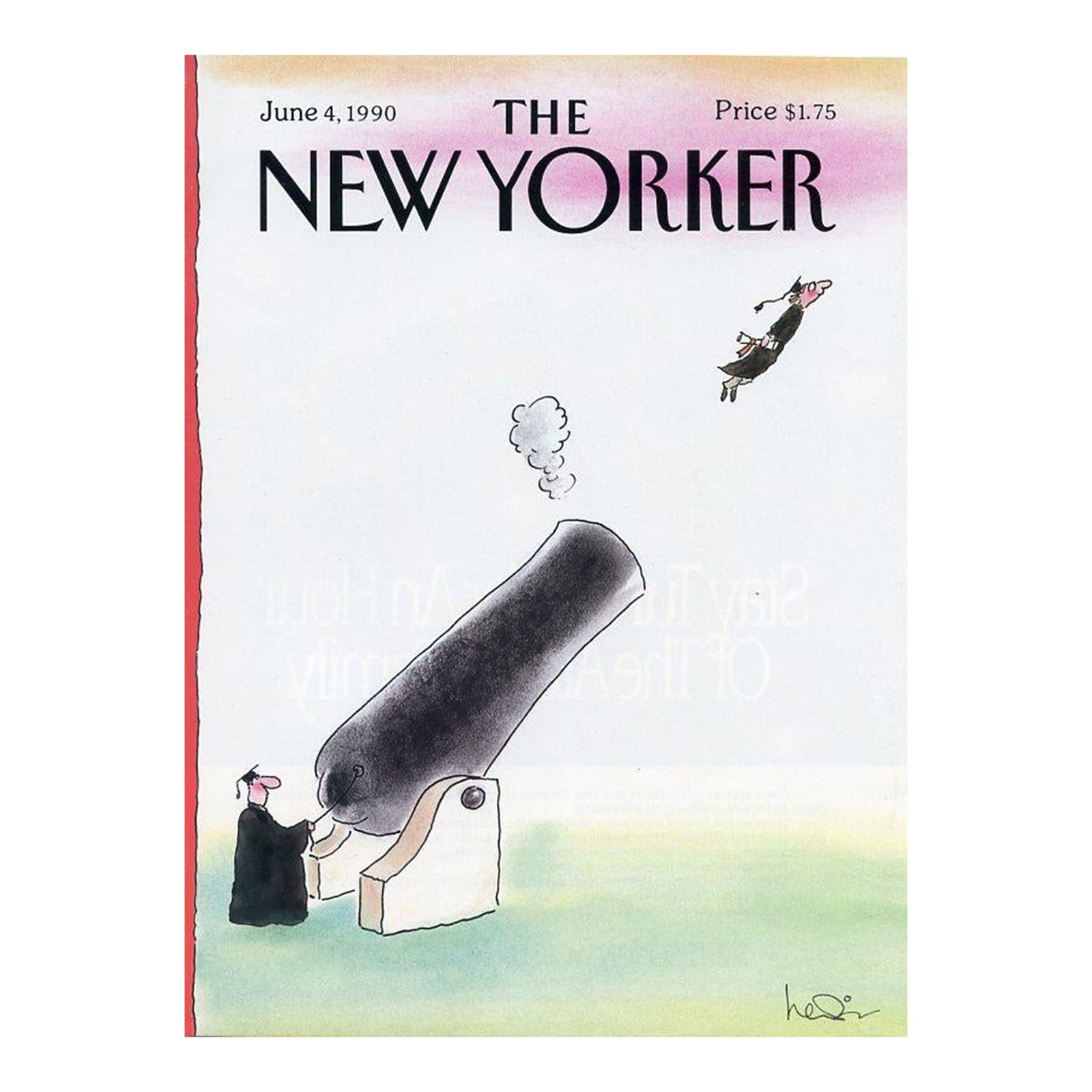 1990, New Yorker Magazine Cover, June 4 (Arnie Levin), Original Vintage ...