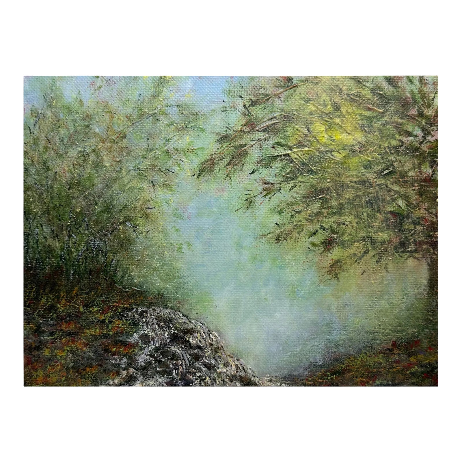 "Falling Water" Contemporary Impressionist Style Acrylic Painting by ...