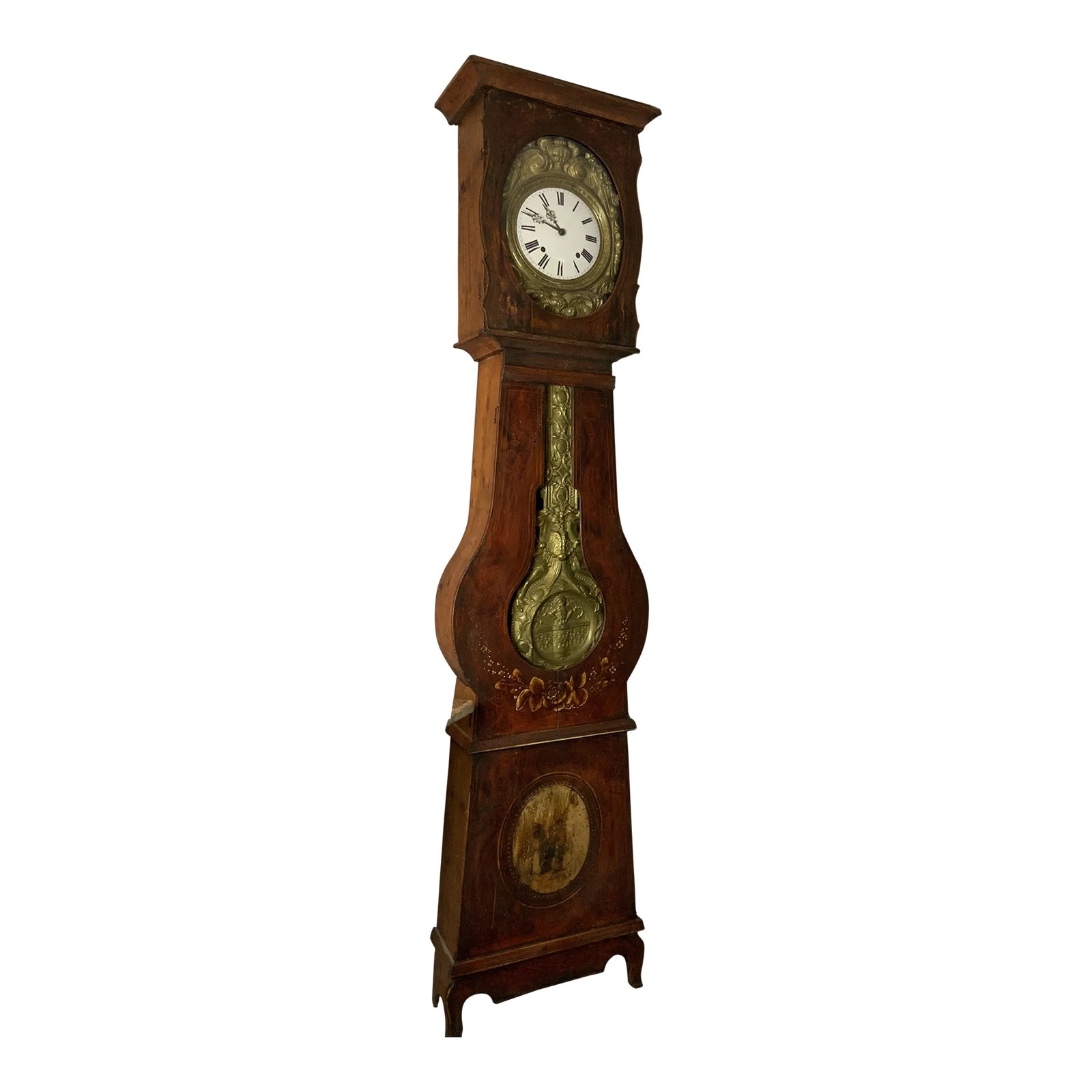 Late 19th Century Comtoise Morbier Tall Clock | Chairish