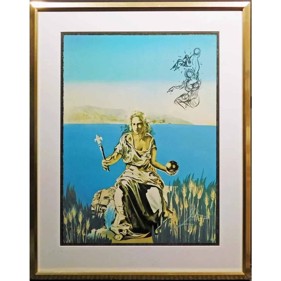 Salvador Dali "Coronation of Gala" Hand Signed Original Lithograph ...