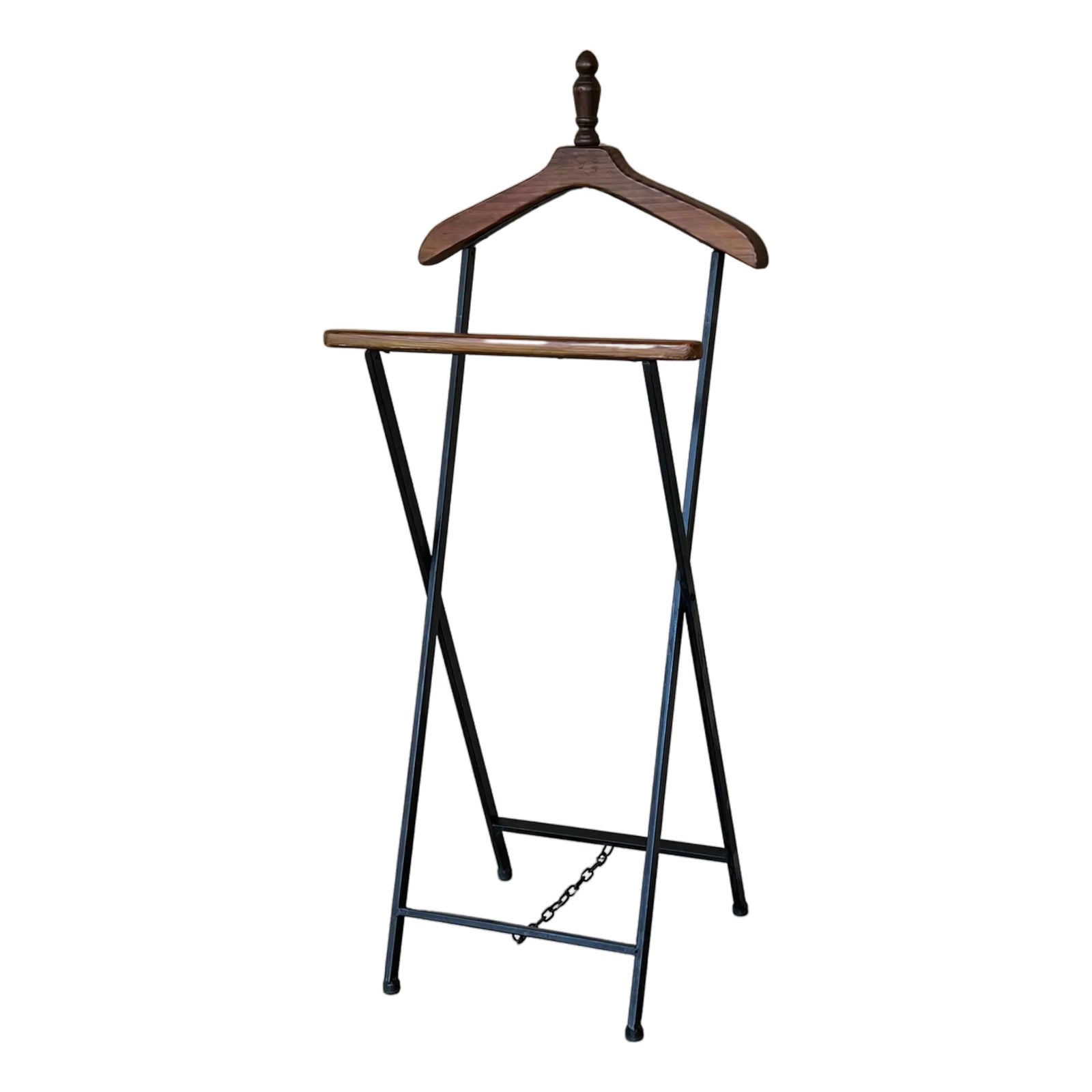 Mid 20th Century Ico Parisi Style Beechwood and Iron Suit Rack | Chairish