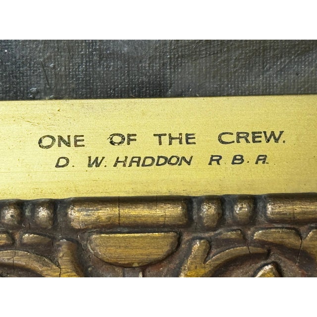 British Newlyn School Oil Painting Portrait Cornish Fisherman by David ...