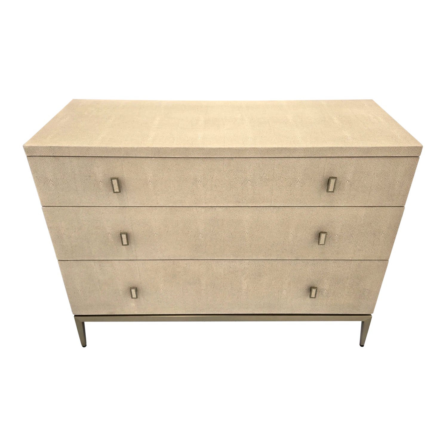 Mitchell Gold + Bob Williams 3 Drawer Solange Chest With Cream Faux ...