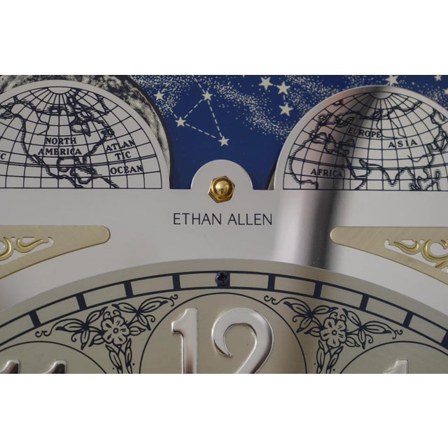 Ethan Allen Cherry Grandfather Hall Clock | Chairish