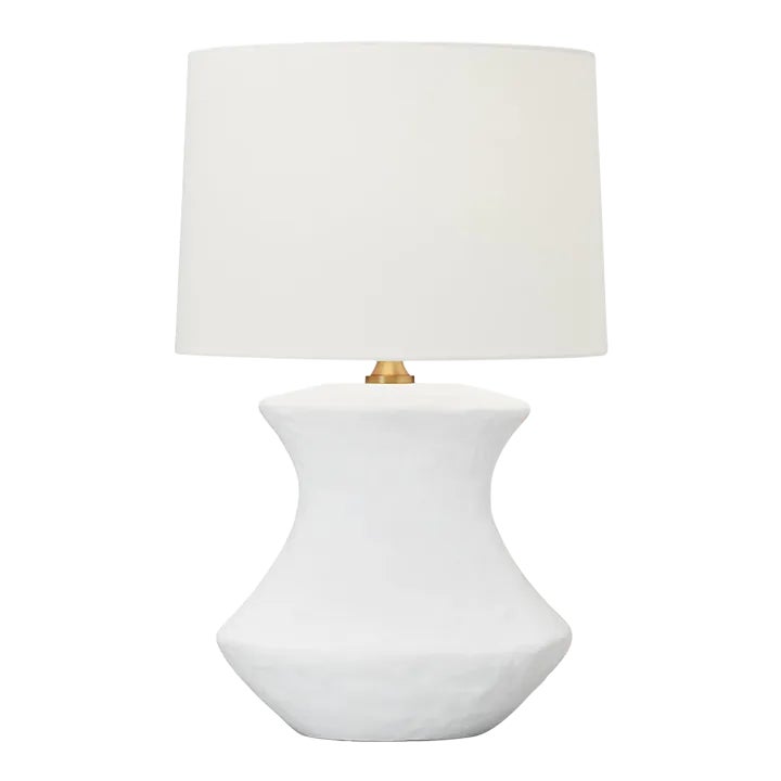 Hable By Visual Comfort Studio Bone Table Lamp in Matte White Ceramic | Chairish