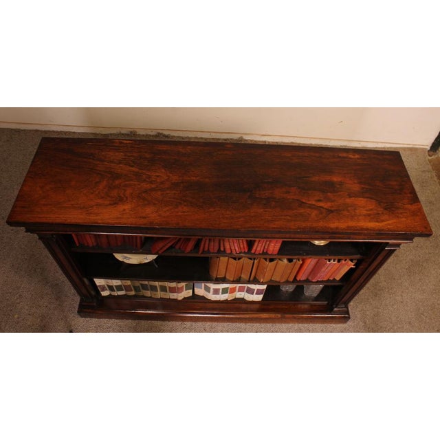 Regency Open Bookcase in Rosewood, 1800s | Chairish