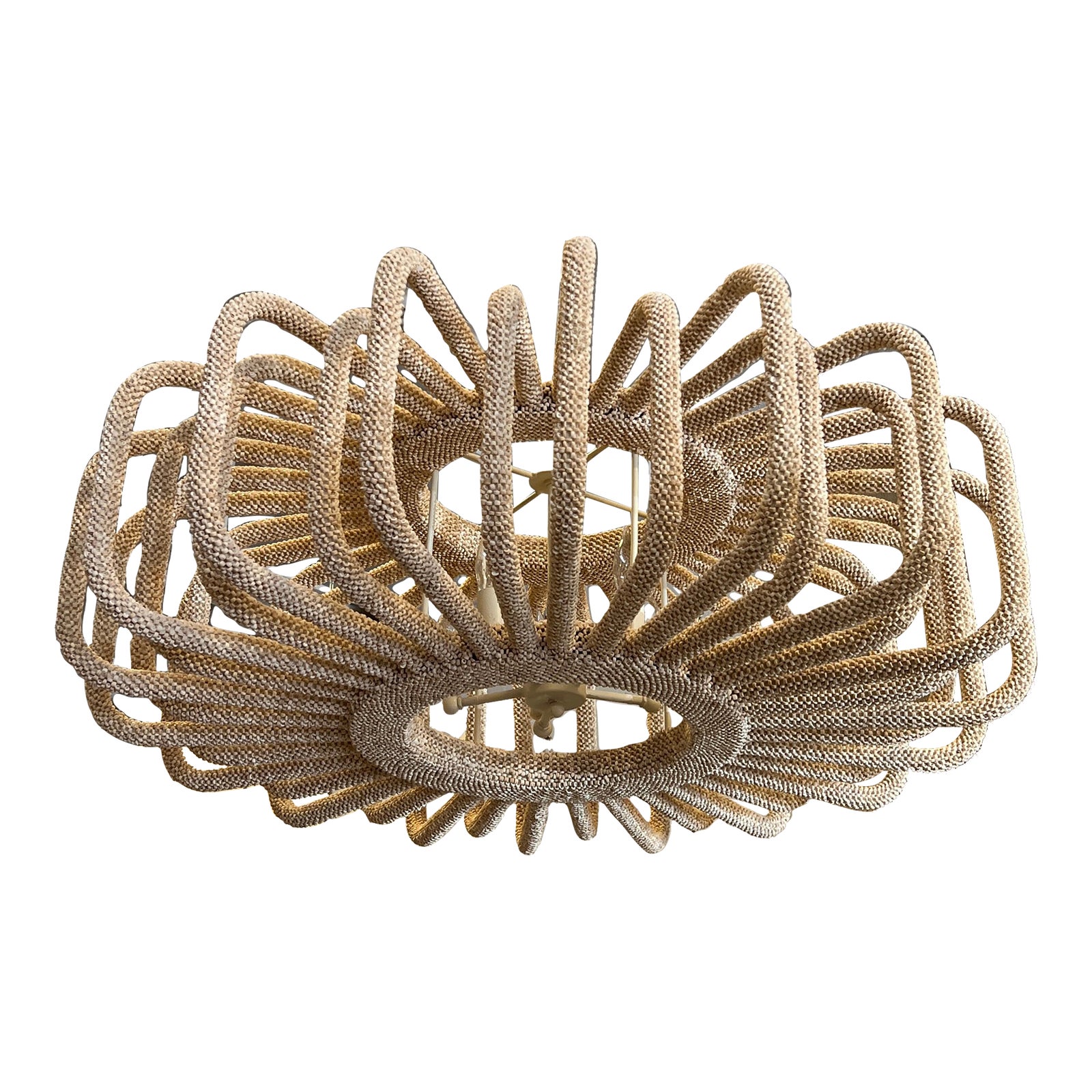Palecek Coconut Shell Chandelier | Chairish