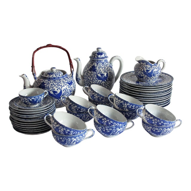Tea Service, Nippon Tokyo, 1930s, Set of 42 | Chairish