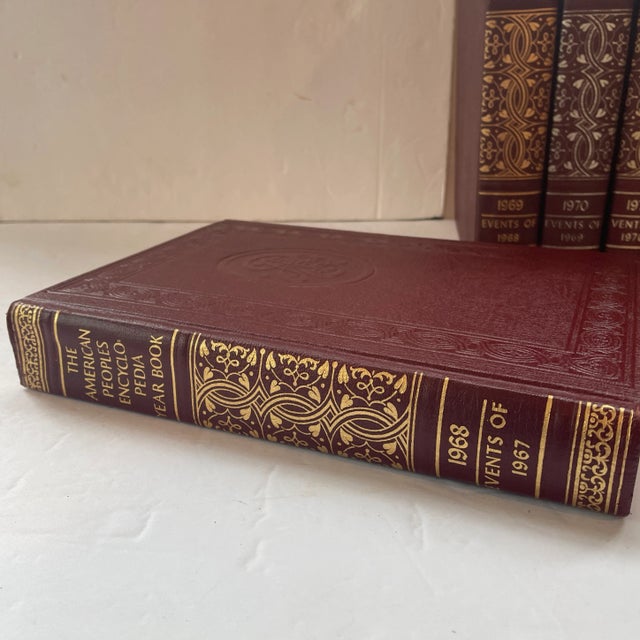 Vintage Gilt Leather Bound Books Library Collection Set of 10 | Chairish