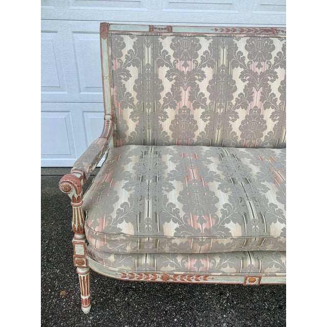 Antique Louis XVI French Provincial Painted Sofa, Early 20th Century ...