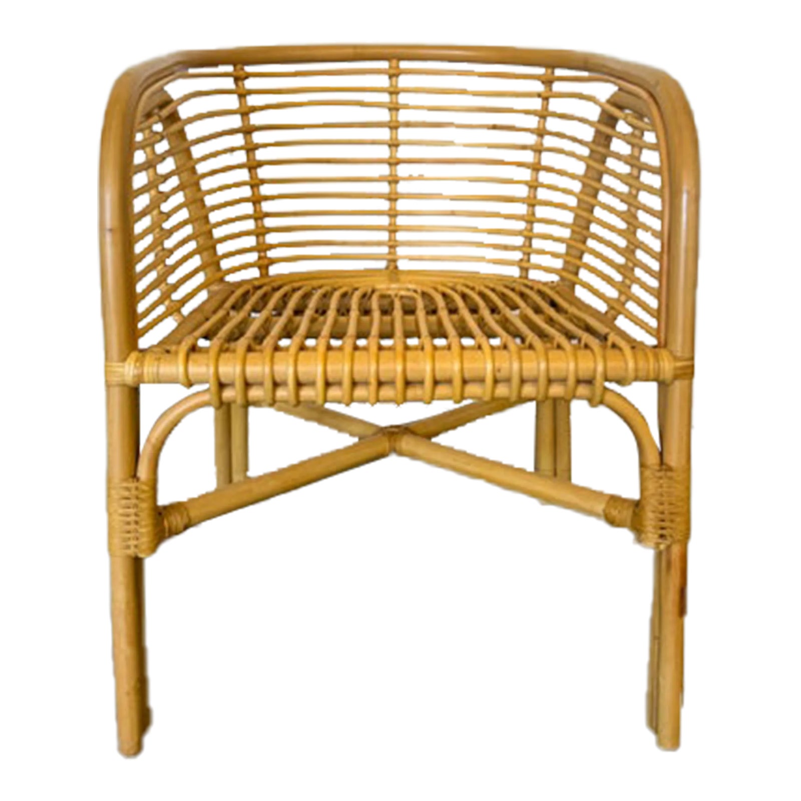 Citizenry Lombok Rattan Lounge Chair | Chairish
